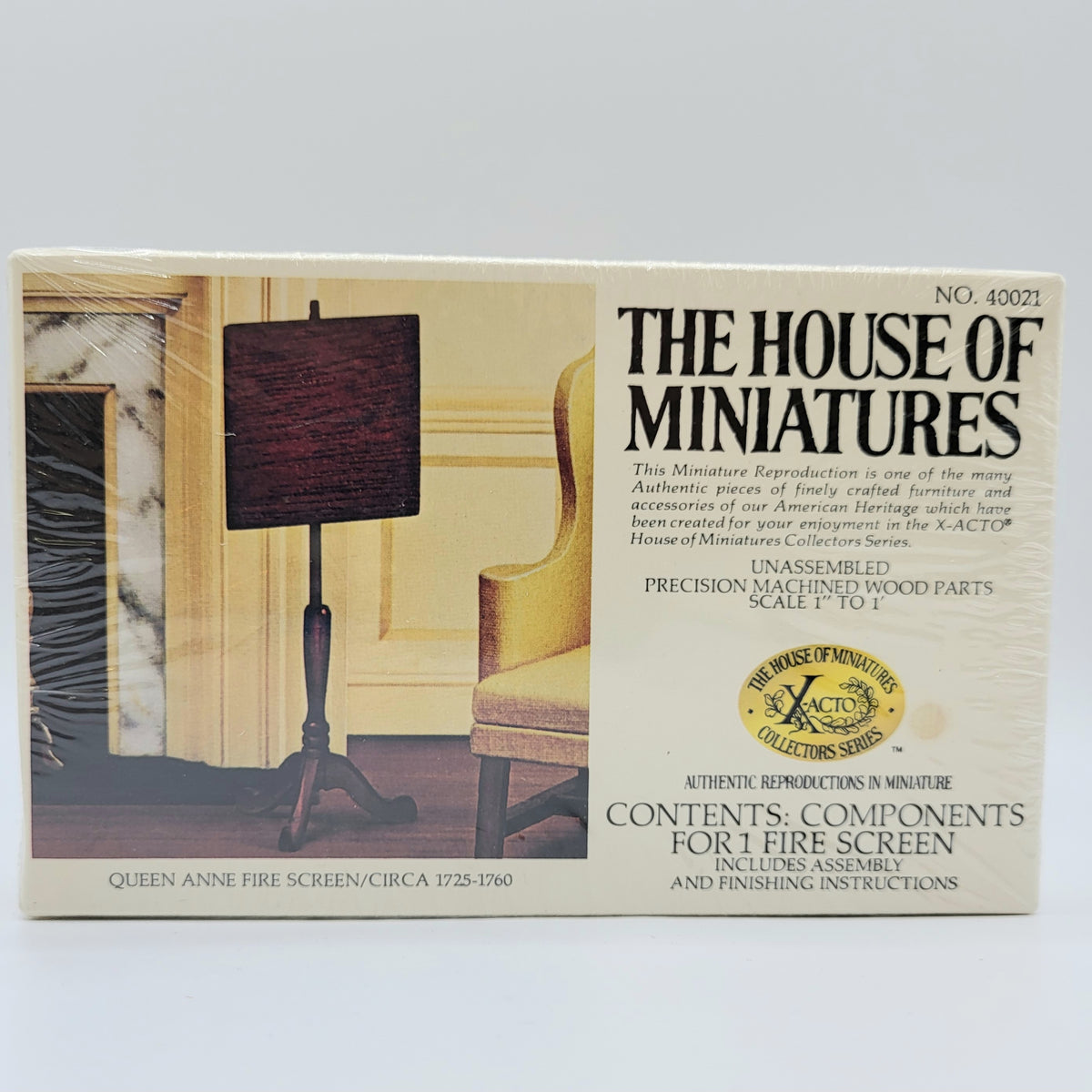House of Miniatures Kit #40021- Queen Anne Fire Screen Circa 1725-1760 ...