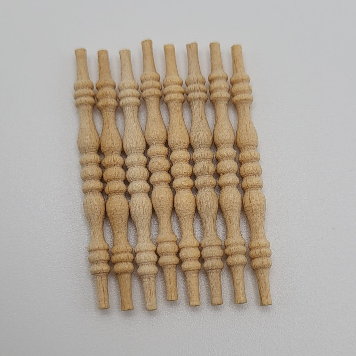 Spindles - Package of 8 - 1 3/8" Long - 1/12 Scale Dollhouse Miniature ...