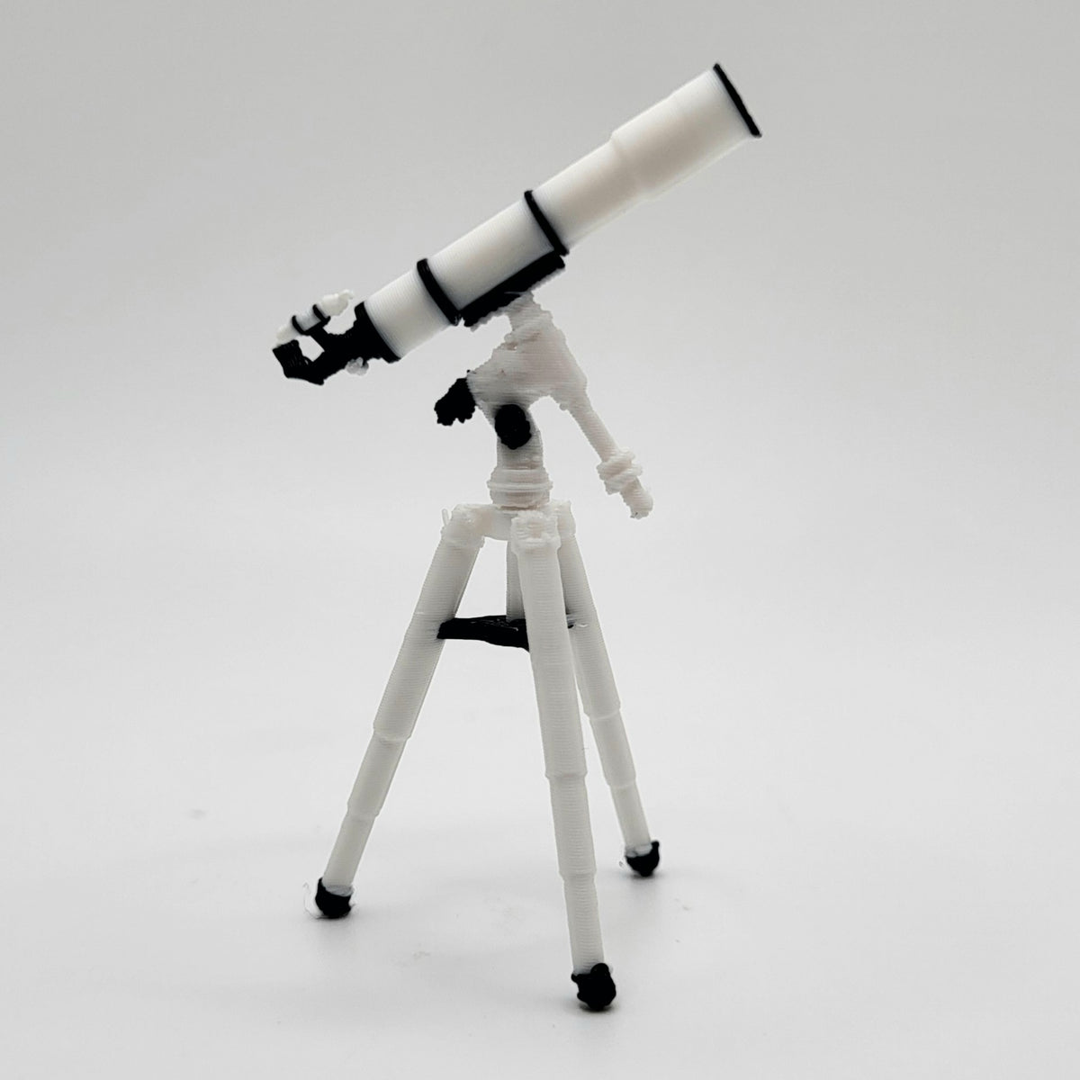 Telescope - White/Black Plastic - 1/12 Scale Dollhouse Miniature ...