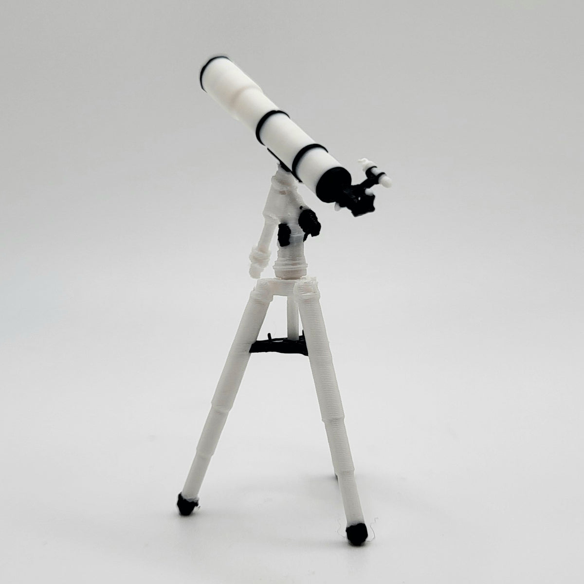 Telescope - White/Black Plastic - 1/12 Scale Dollhouse Miniature ...