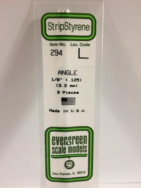 Evergreen Angle .125" - Opaque White Polystyrene - #294 – Freedom ...