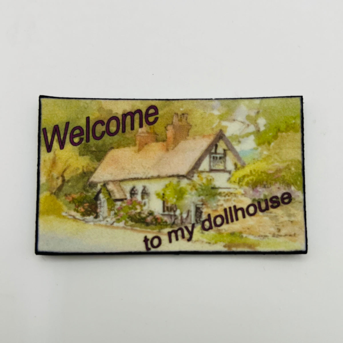 "Welcome to my Dollhouse" Welcome Mat - 1/12 Scale Miniature – Freedom ...