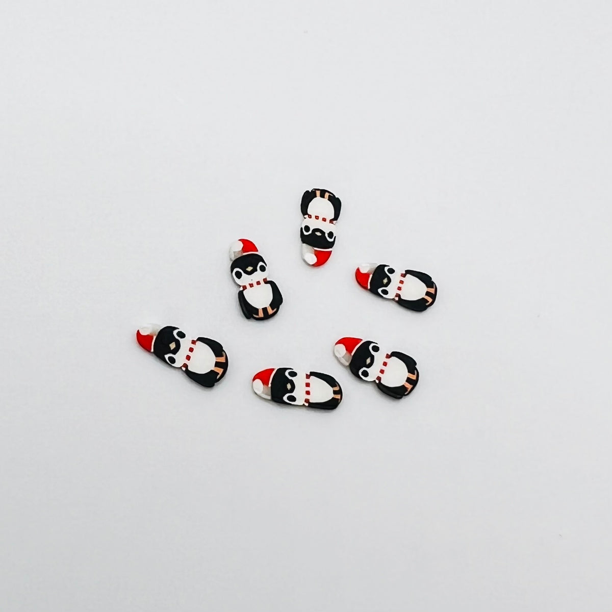 Candy - Shaped Like Penguin - 6 Pieces - Polymer Clay - 1/12 Scale Dol ...