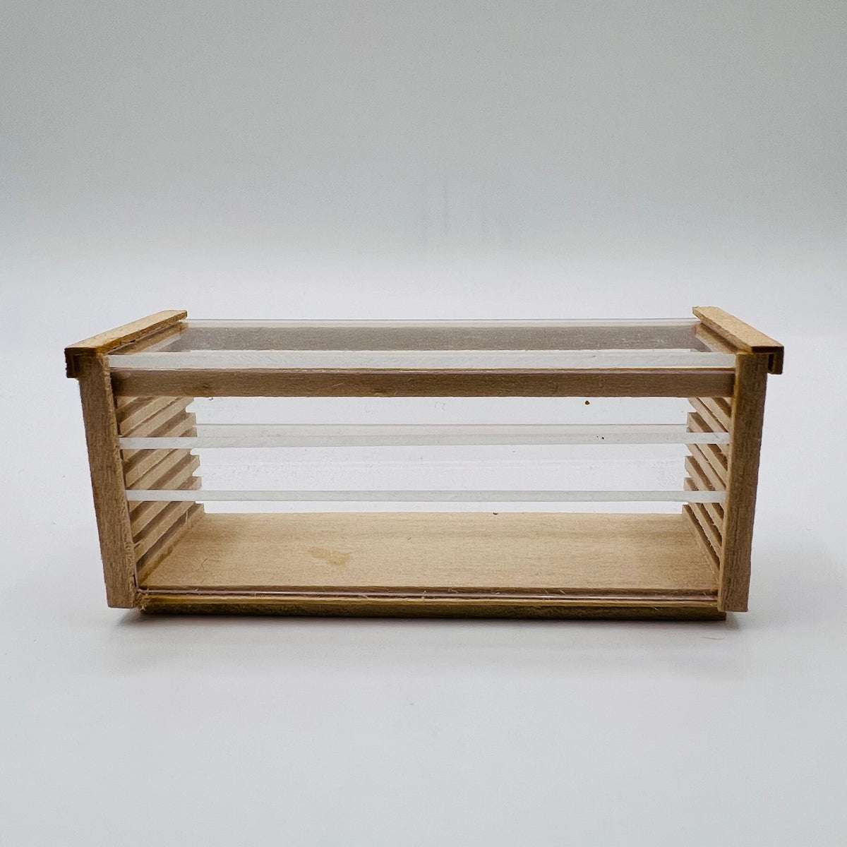 Store Display Counter with Sliding Shelves and Plexi Top - Unfinished ...
